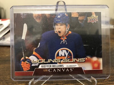 2020-21 UD YOUNG GUNS CANVAS Rookie KIEFFER BELLOWS #C105 NEW YORK ...