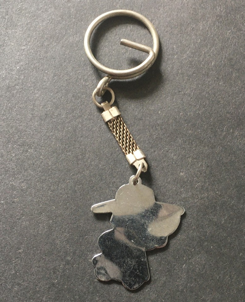 Vintage Keychain BARBADOS Key Ring Metal & Enamel Fob Travel Souvenir ...