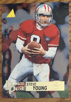 STEVE YOUNG, 1995 PINNACLE PASSER CARD IN EXCELLENT CONDITION ! HALL OF ...