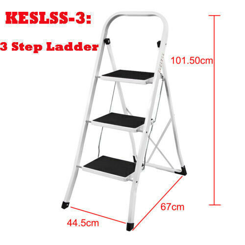 Folding 2 3 4 Steps Ladders MultiUse Tread Step Small Stool Non-Slip ...