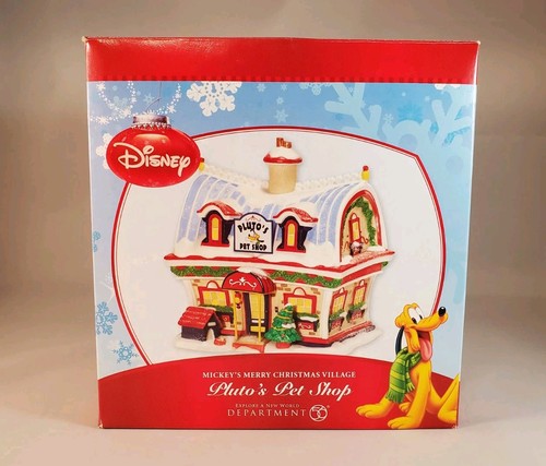 Dept 56 Disney Mickey’s Merry Christmas Village Pluto's Pet Shop 2009 | eBay