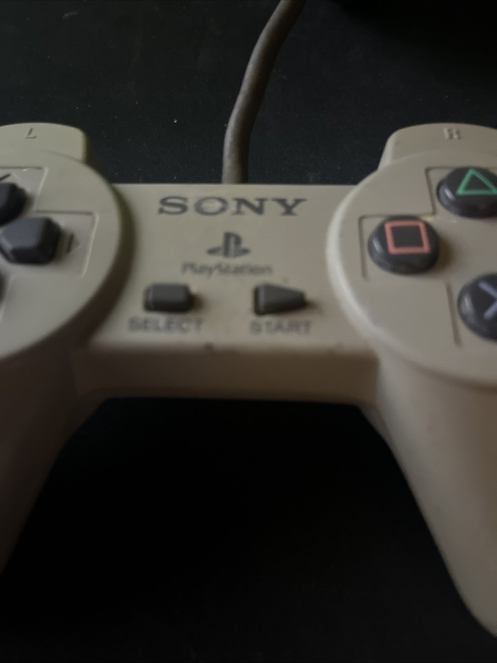 Working Sony PlayStation PS1 Official OEM Gray Controller SCPH-1080 ...