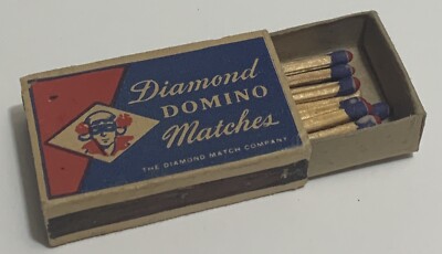 Vintage Diamond Domino Matches Matchbox With Partial Contents | eBay