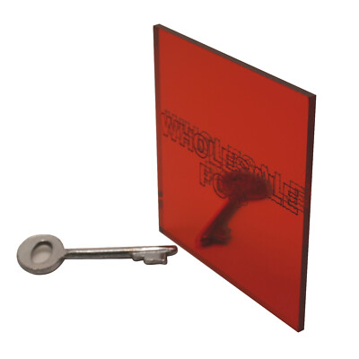 Acrylic Perspex Red 1310 Mirror Sheet Plastic Panel Material A5 A4 A3 ...