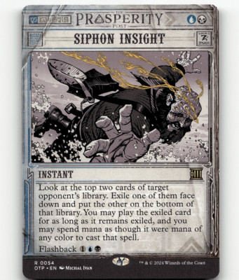 MTG Siphon Insight #54 - Outlaws of Thunder Junction: Breaking News | eBay