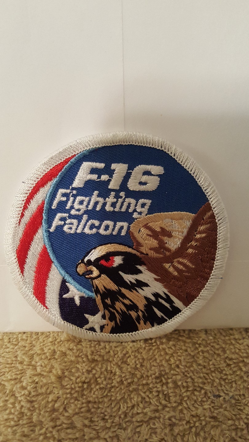 F-16 FIGHTING FALCON PATCH Color Patch 3 x 3 inches | eBay