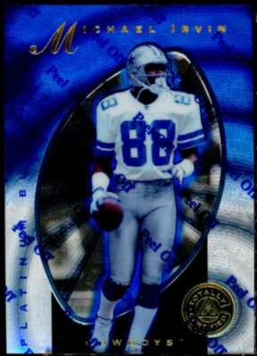Michael Irvin Card 1997 Pinnacle Totally Certified Platinum Blue #42 | eBay