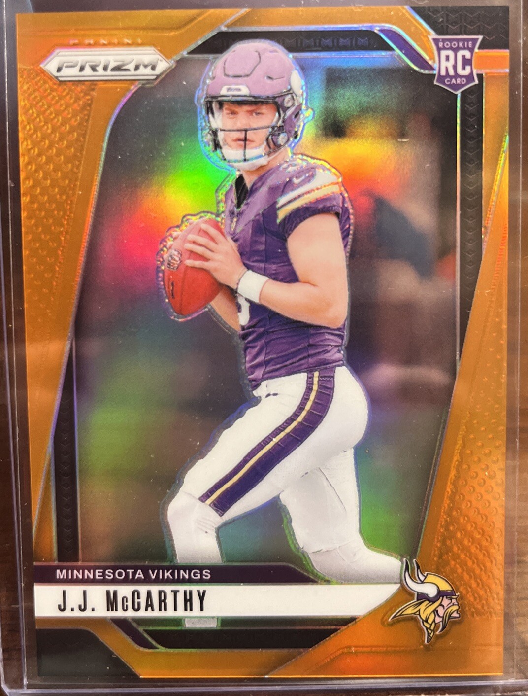 2024 Panini Prizm JJ McCarthy Orange Rc Rookie Vikings 🔥 /249 | eBay
