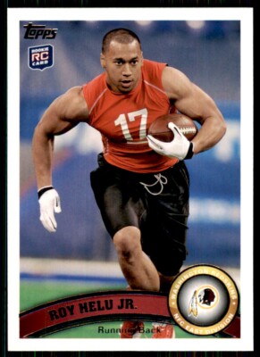 2011 Topps Roy Helu Rookie Washington Redskins #249 NFL Football Card ...