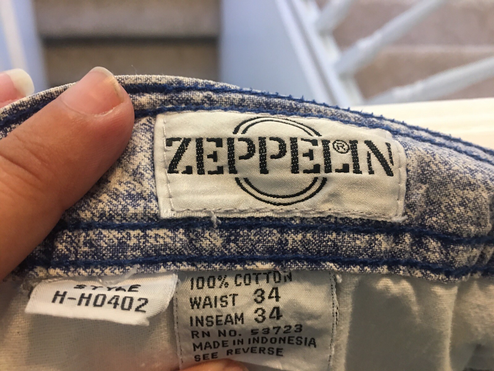 80’s Zeppelin Vintage Pants Acid Washed - Gem