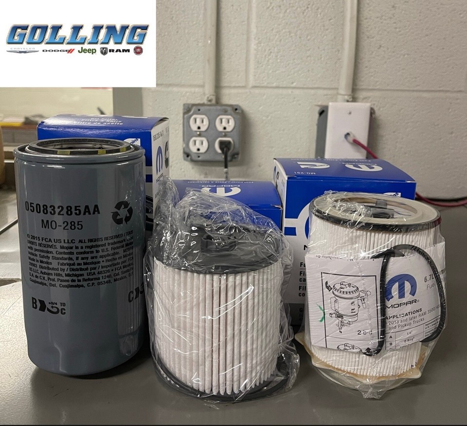 NEW 2019-2024 Ram 6.7L Cummins Filter Set 68157291AA 68436631AA ...