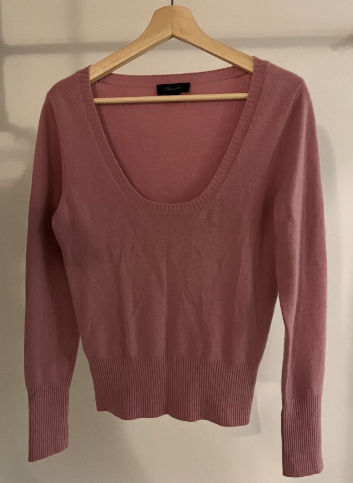 Christopher Fischer - Pink Scoop Neck 100% Cashmere S… - Gem