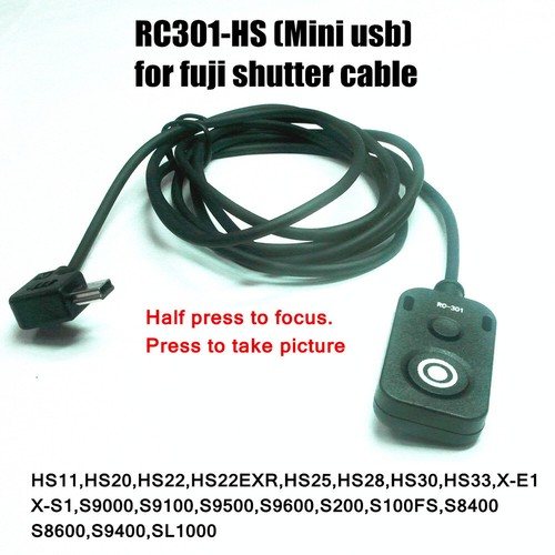 Mini usb Remote Control Shutter Release Cable for Fuji S9600 HS/25/28 ...