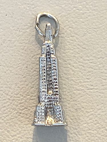 Vintage Sterling Silver Empire State Building Charm/Pendant | eBay
