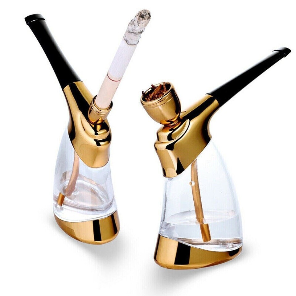 Portable Water Bong Smoke Pipe Smoking Pipes Mini Small Tobacco Hookah ...