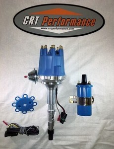 small cap AMC V8 HEI DISTRIBUTOR BLUE + 45K COIL 290 304 343 360 390 ...
