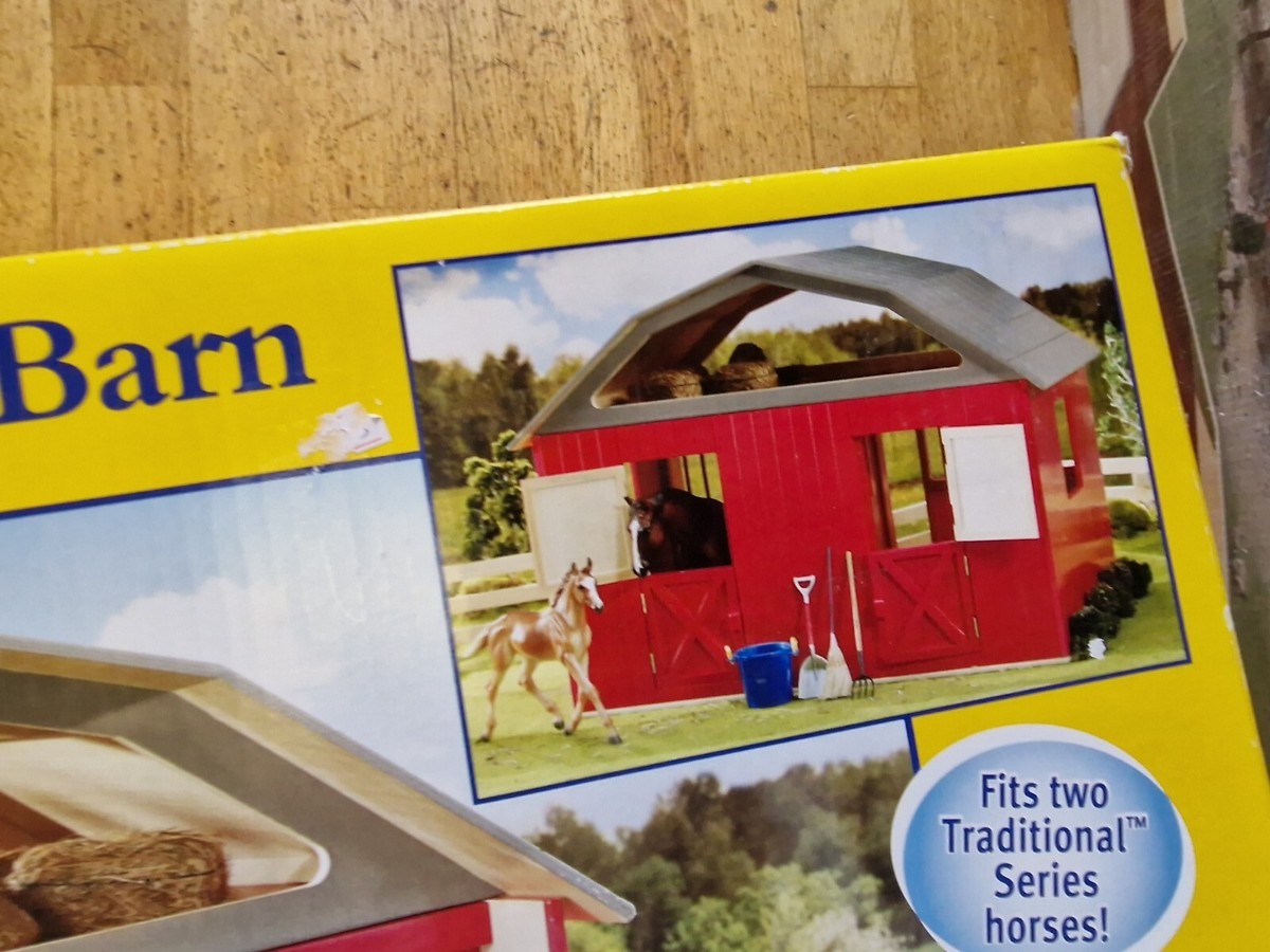 Red Toy Horse Barns Lori – Toy Horse Stable – Playset For 6 Inch