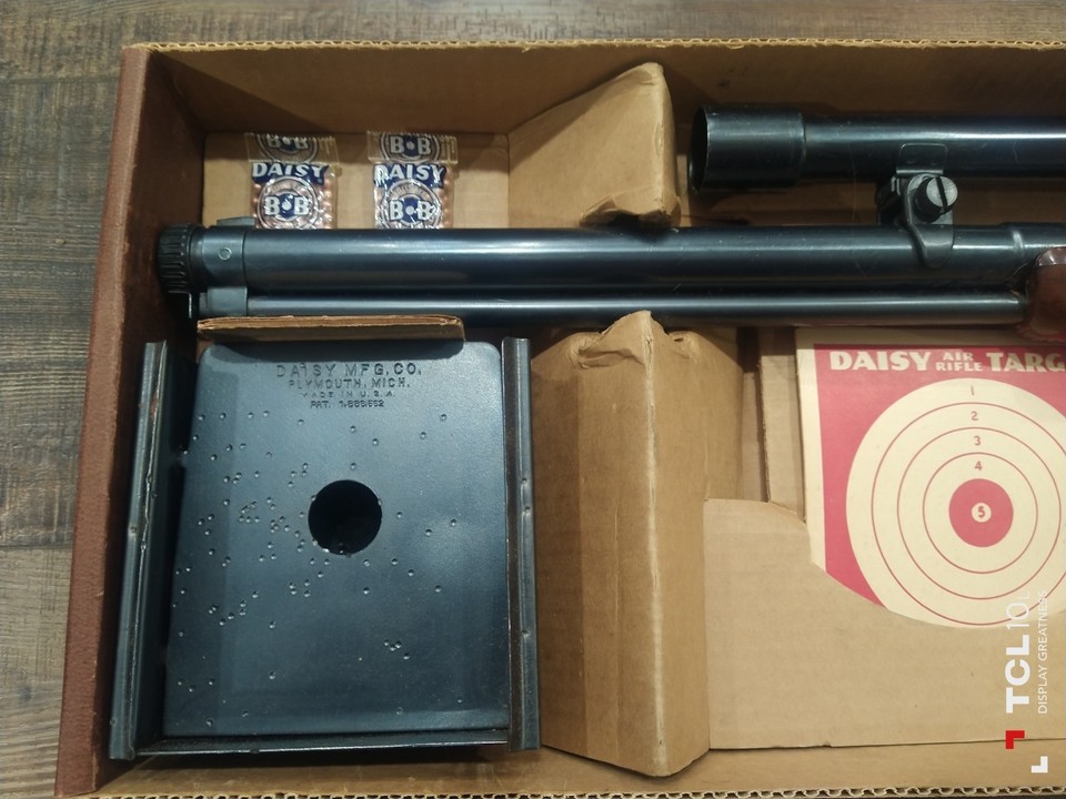 Daisy Model 311 Gun-n-Scope Target Outfit Red Ryder 300 Scope Bell ...