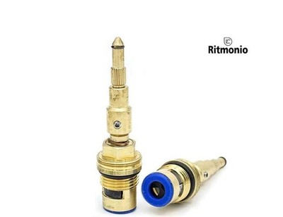 Coppia di vitoni ceramici asta prolungata Ritmonio Waterblade RCMB134 ...