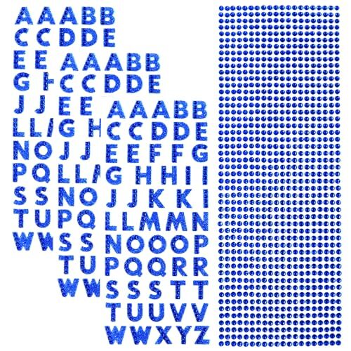 Alphabet Stickers Rhinestone Letter Stickers Sparkly Letter Stickers ...
