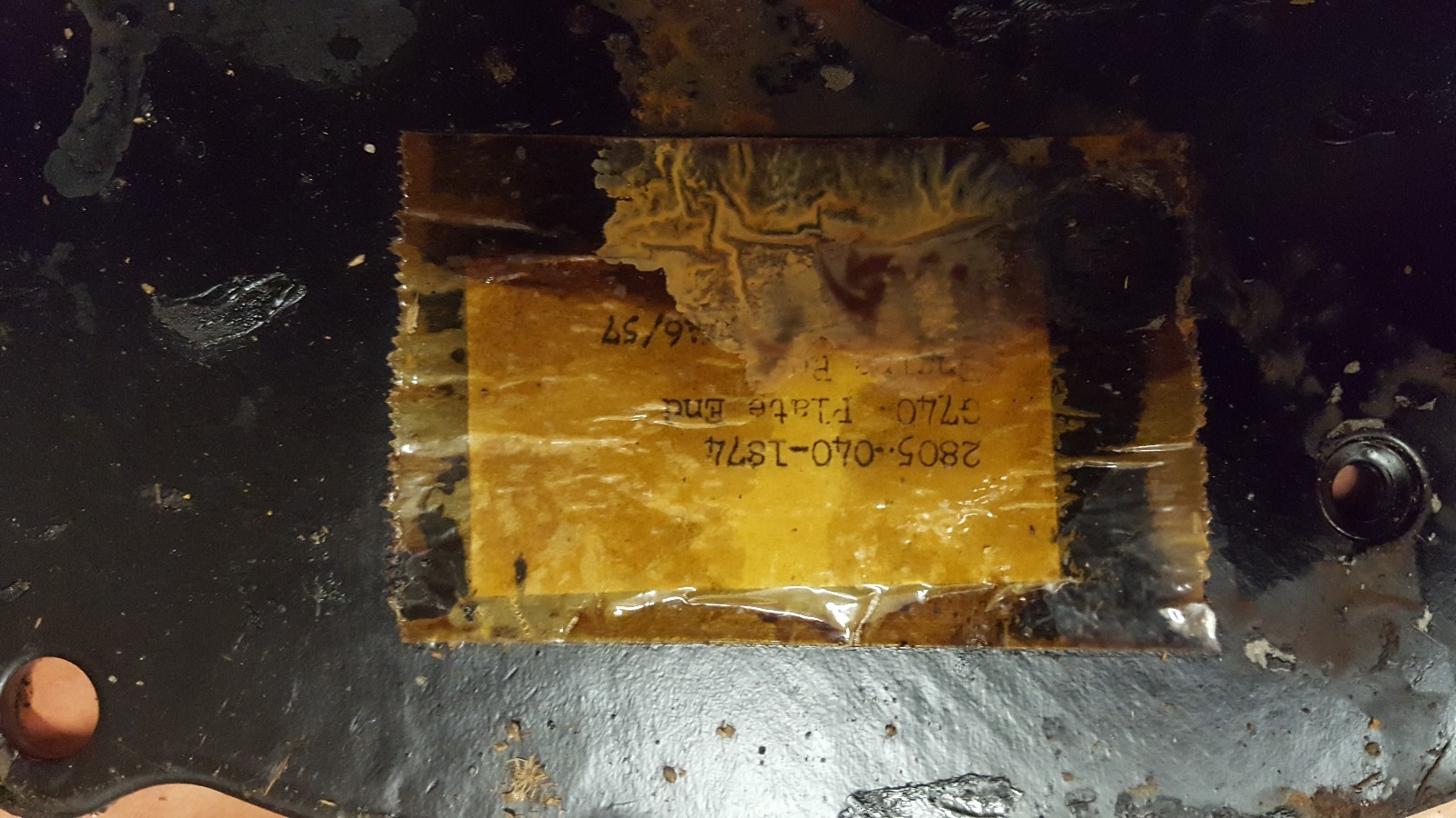 For Jeep Willys M38 M38A1 Rear Engine Mounting Plate Bell Housing NOS ...