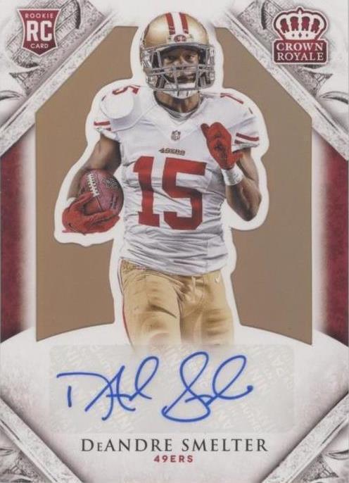 2015 Panini Crown Royale - Rookie Signature DeAndre Smelter #196 Bronze ...