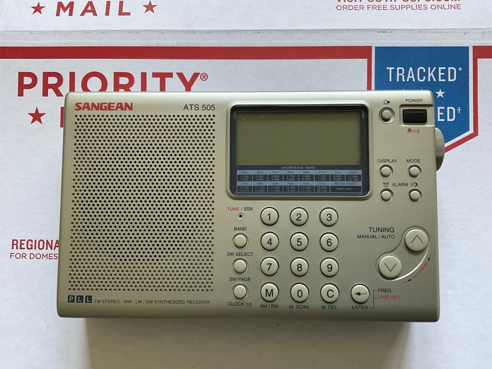 Sangean ATS-505 AM/FM MW/LW/SW Shortwave Stereo World Radio With Case ...