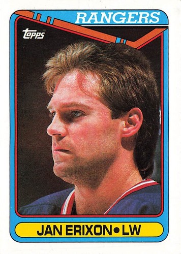 1990 Topps #187 Jan Erixon New York Rangers | eBay