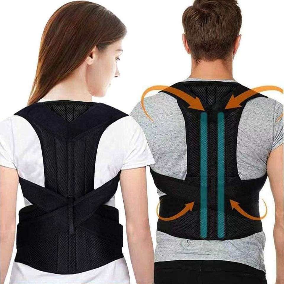US STOCK Heavy Lifting Lumbar Back Men/Women Waist Support Belt Brace ...