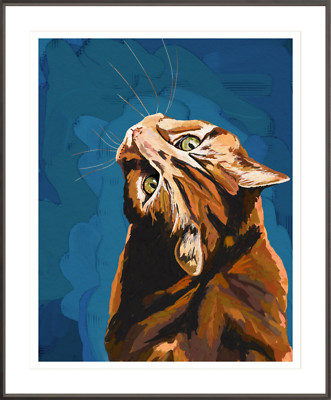 "Upside Down Cat" - Original Art by Kate Ives - FREE SHIPPING | eBay