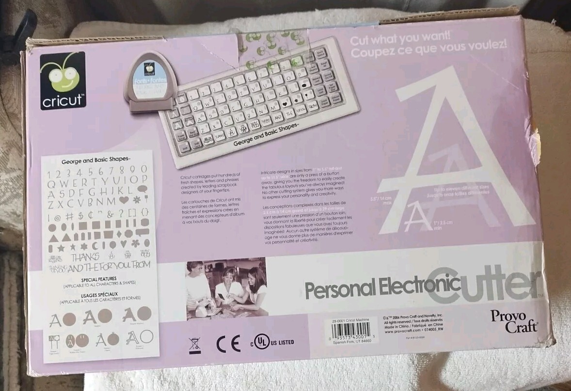 Cricut 29-0001 Personal Electronic Cutting Machine for sale online | eBay