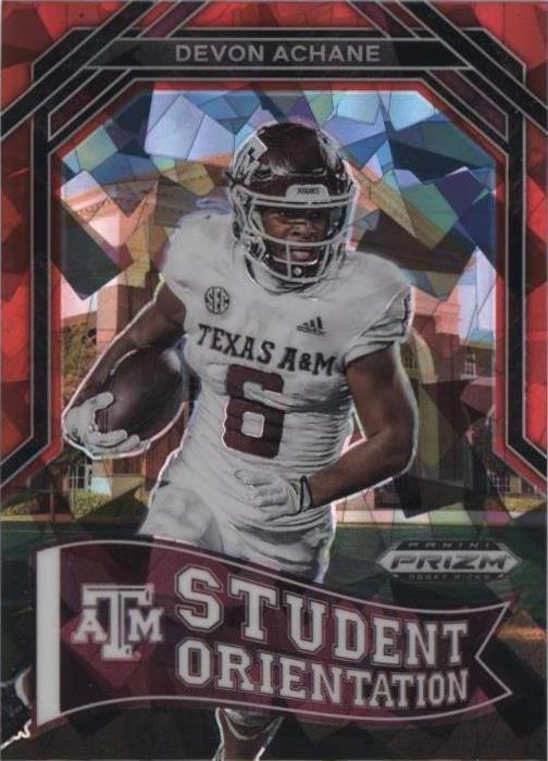 2023 Panini Prizm Draft Picks - Student Orientation De'Von Achane #SO ...