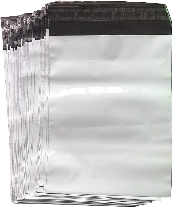 White Poly Mailers Mixed Size Shipping Envelopes Bags 100Pcs (20 Each ...
