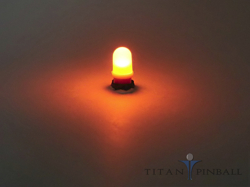 (10 Pack) - 6.3 Volt LED Bulb Frosted 555 Wedge Base (T10) Pinball ...