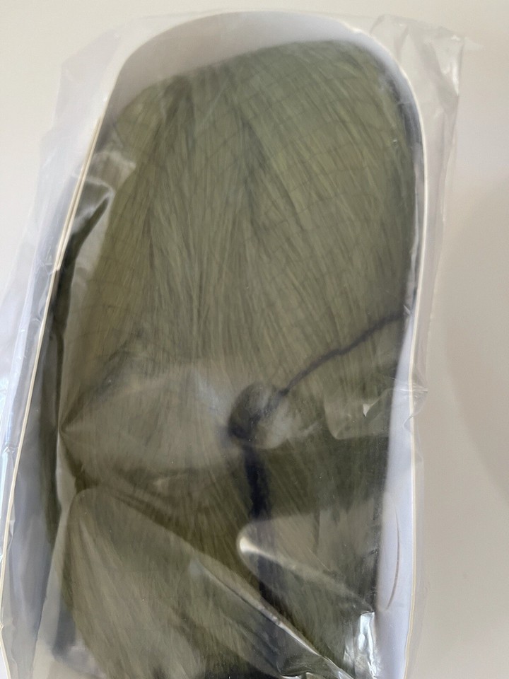 Women Girl Trendy Party Fringe Green Silver Natural Look Short BOB Hair ...