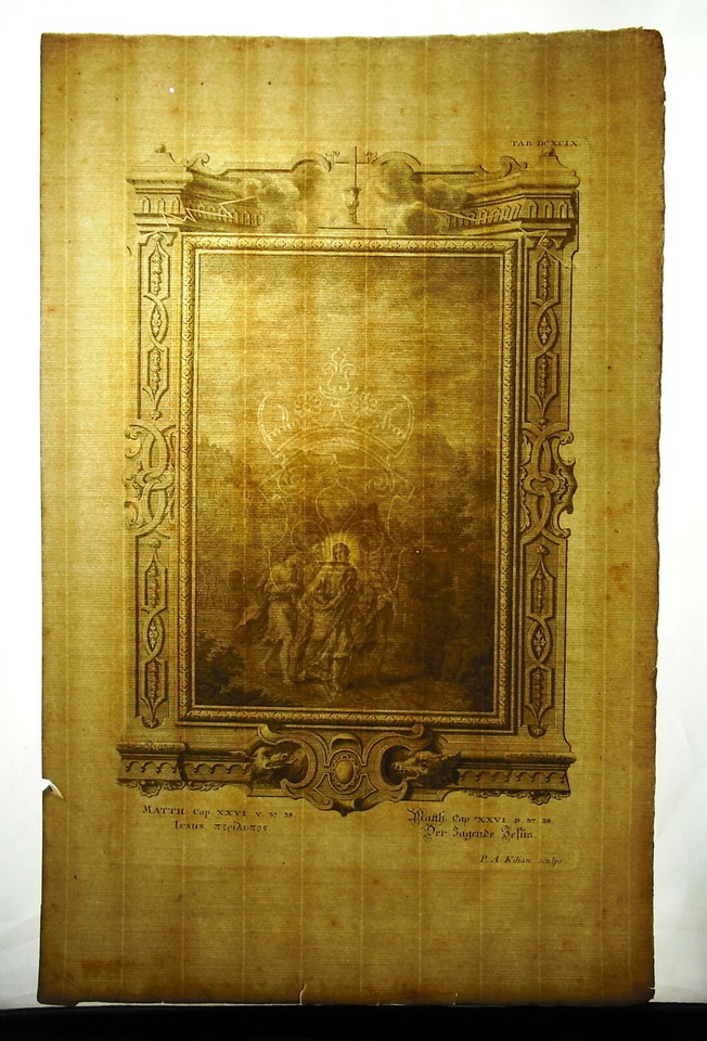 Incisione XVIII° c1740 Vita Di Gesù Figlio Zebedeo Jacques Filippo ...