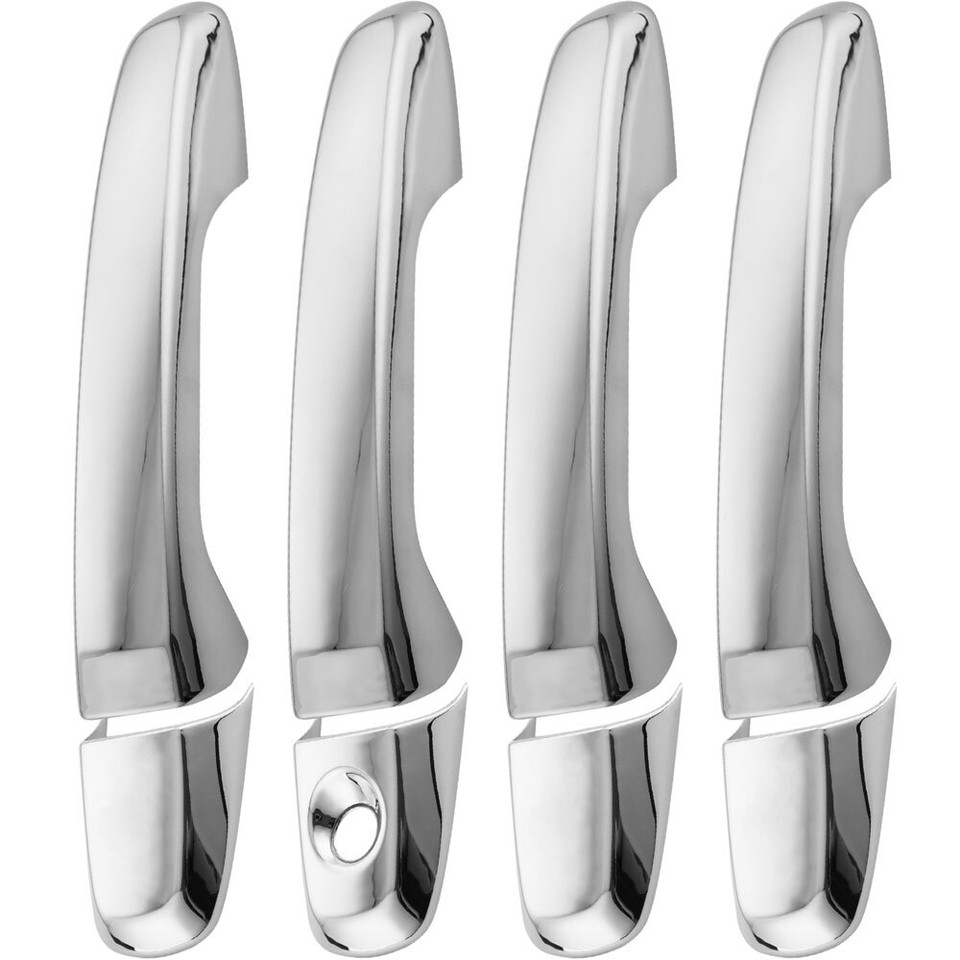 For 2011-2018 2019 Ford Explorer Door Handle Chrome Covers W/O Key ...