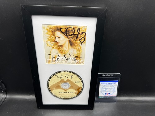 Taylor Swift Signed Autograph Original Fearless 2008 CD Album Framed ...