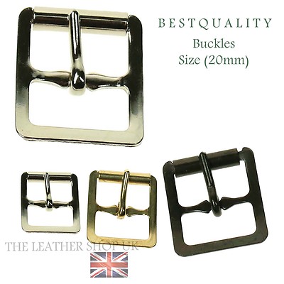 Cheap Double Roller Buckles Silver Black Gold 20mm For Leather Craft | eBay