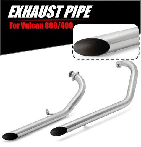 VN800 VN400 Dual Exhaust Pipes Muffler For Kawasaki Vulcan 800 400 ...
