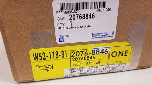 Chevrolet GM OEM 2013-2016 Malibu Front Bumper Grille Trim Cover Right ...