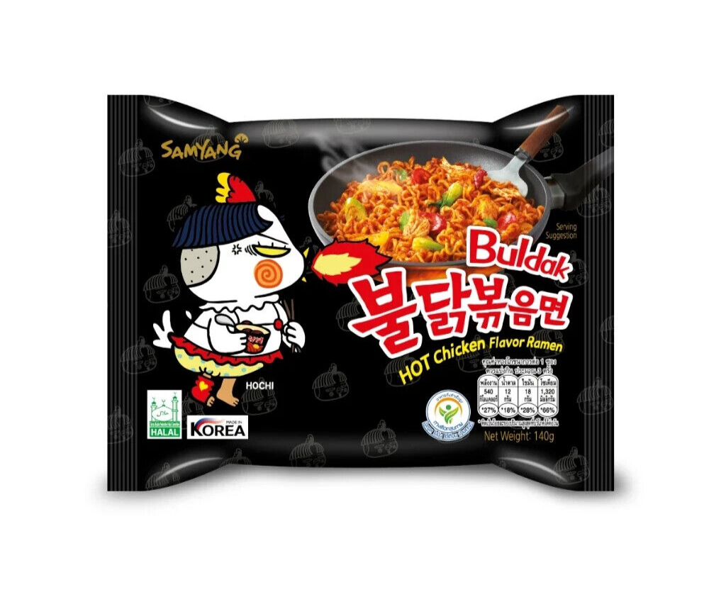 4x Korean Samyang Buldak Spicy Hot Chicken Flavor Ramen Instant Noodle ...