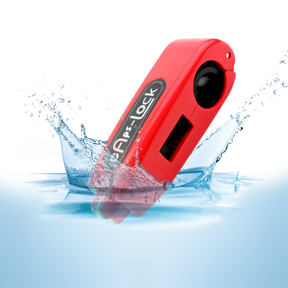 Waterproof Motorcycle Grip Lock Throttle Handlebar Anti-theft Lock (Red ...