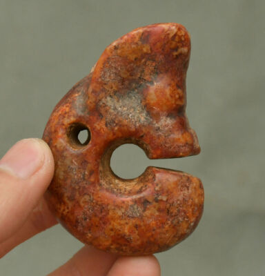 6CM Rare Old China Hongshan Culture Jade Pig Dragon Gou Pendant | eBay