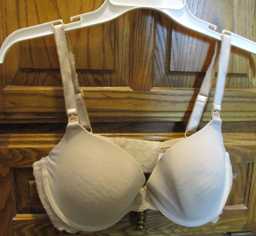 Motherhood Maternity Intimates Beige Underwire Nursing Bra Lace Sides ...