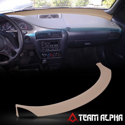 Fits 1995-2005 Chevy Cavalier Tan Front Dash Board Cap Cover Pad Bezel ...