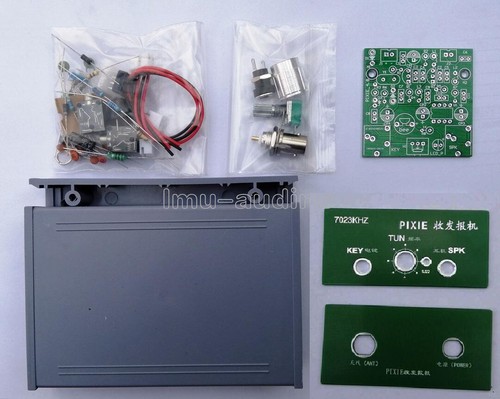 DIY KIT Super PIXIE CW short wave transceiver with shell 7023KHZ- | eBay
