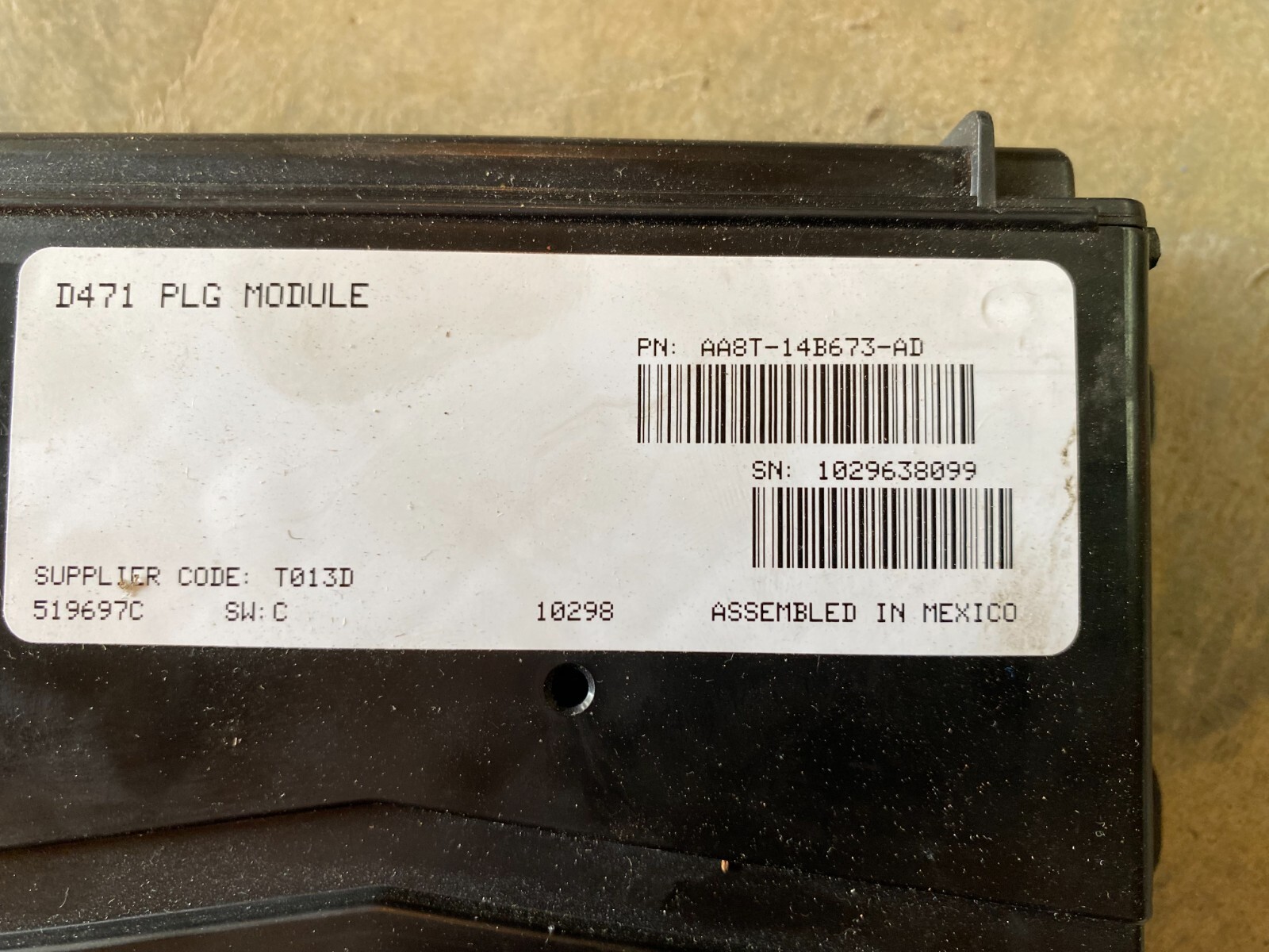 Ford Flex Lift Motor Tailgate Body Computer Module Aa8t-14b673-ad D471 ...