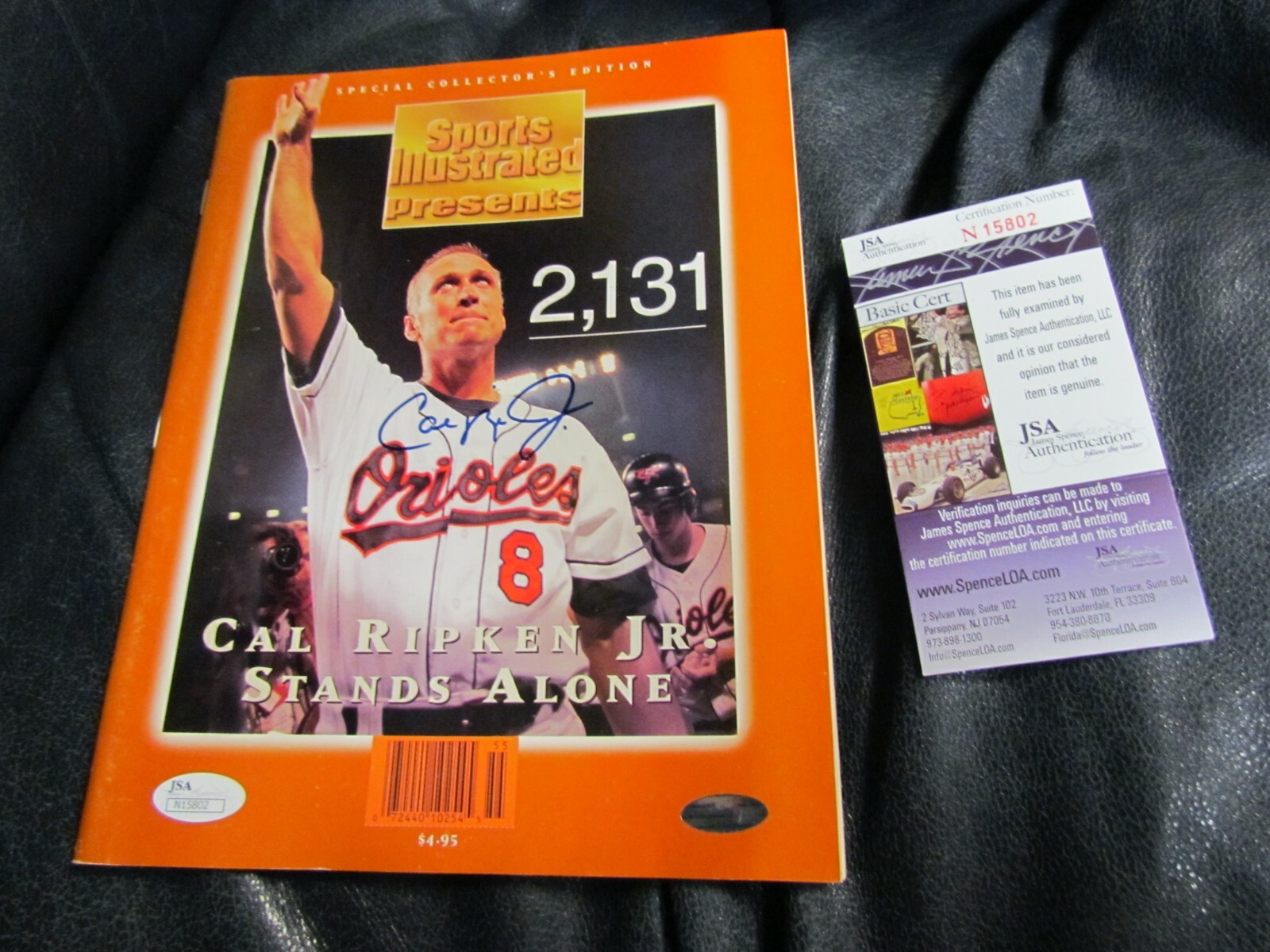 Cal Ripken Jr. Autographed Memorabilia | Signed Photo, Jersey ...