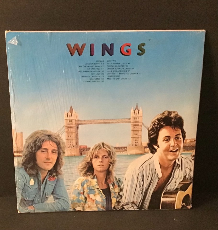 Wings - London Town Vinyl LP 1978 Paul McCartney SW-11777 Poster Shrink ...